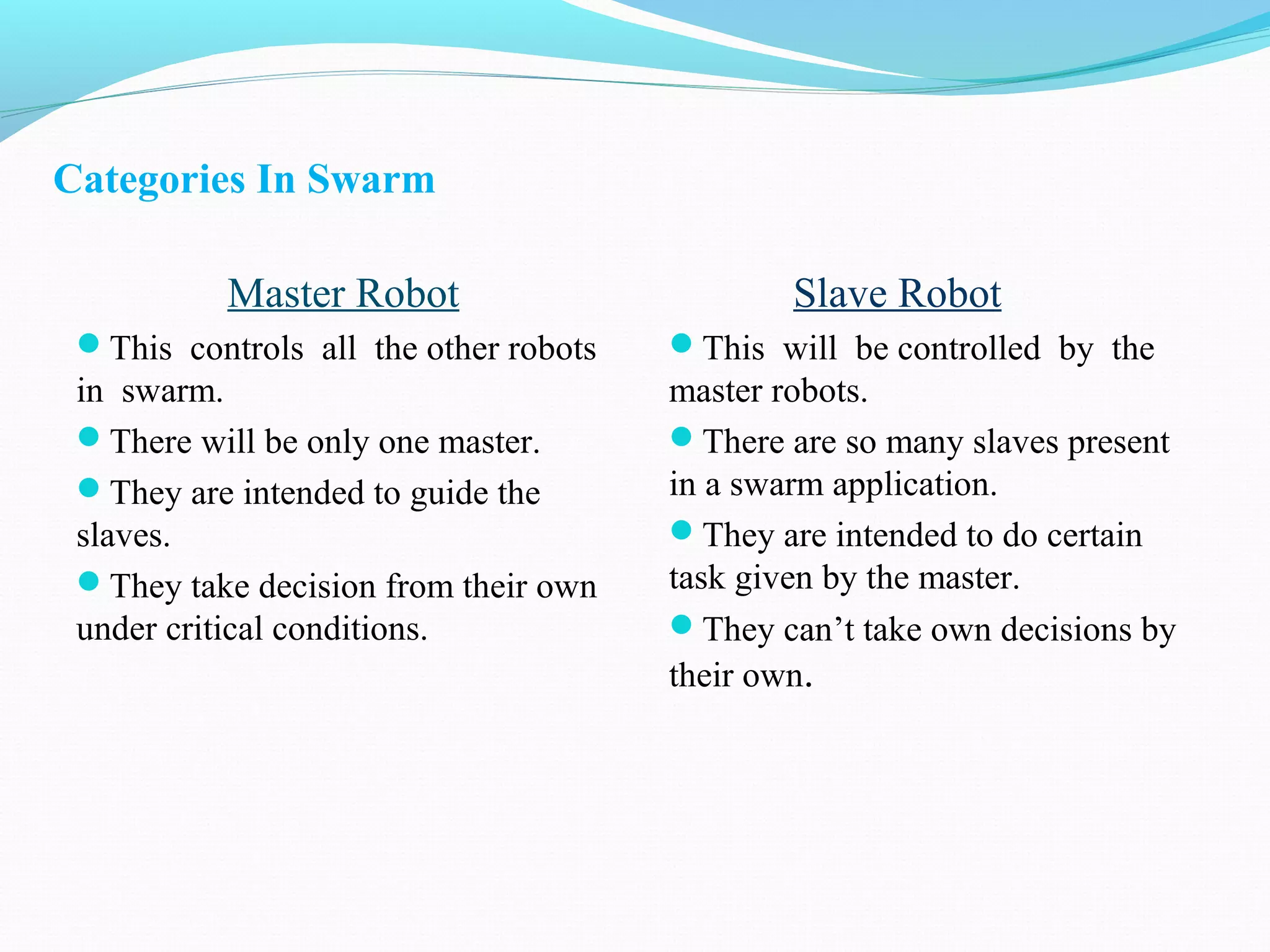 Swarm robotics ppt | PPT