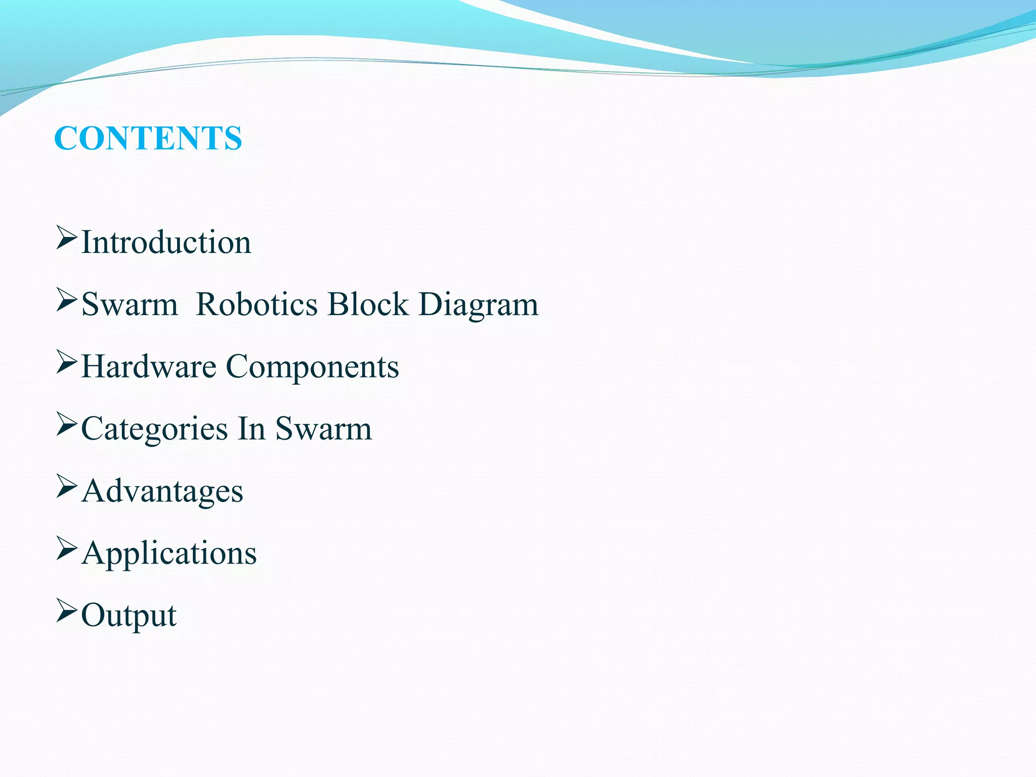 Swarm robotics ppt | PPT