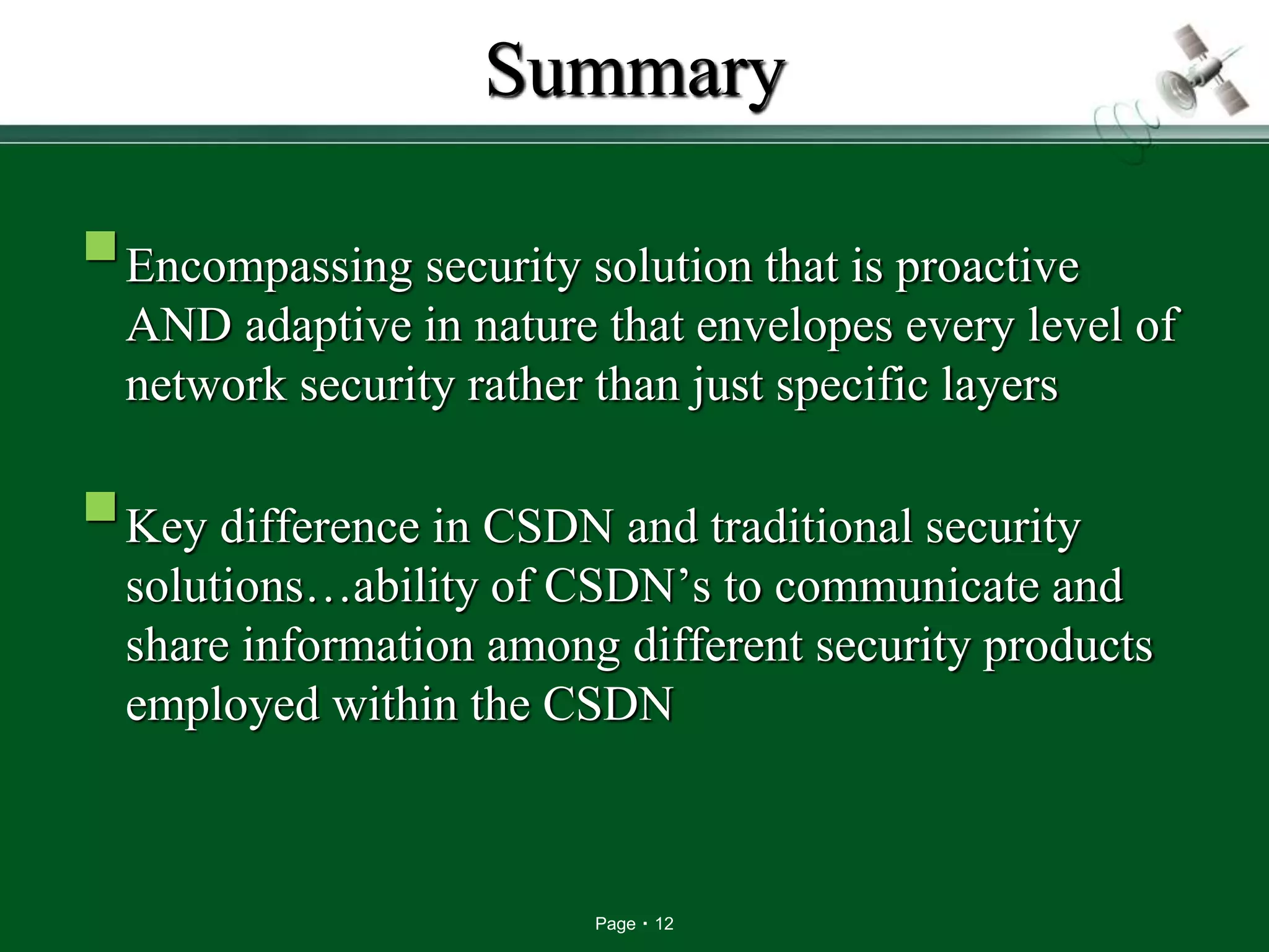 Self Defending Network | PPTX