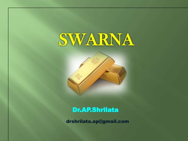 Swarna - gold | PDF