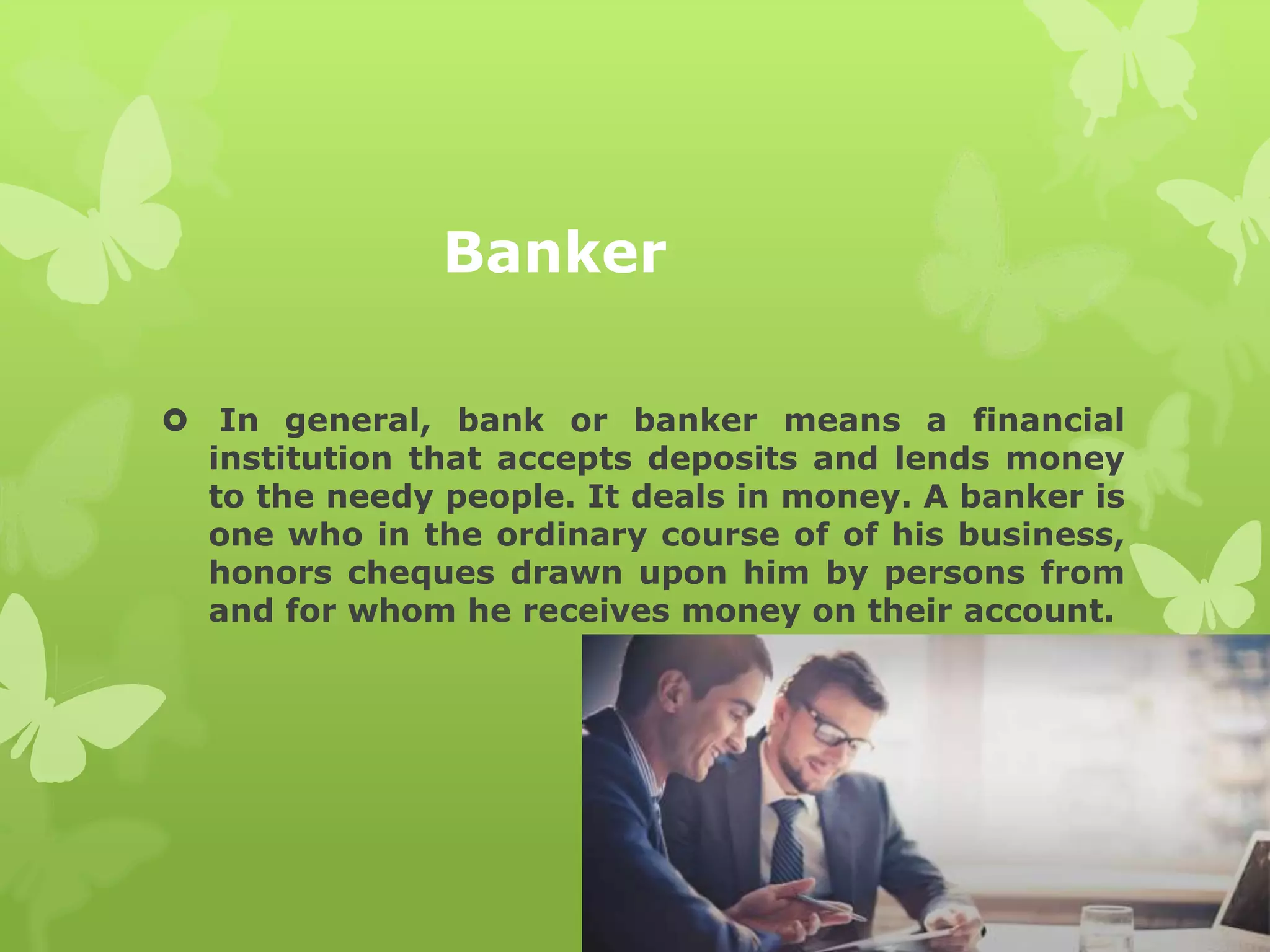 BANKER CUSTOMER RELATIONSHIP | PPT