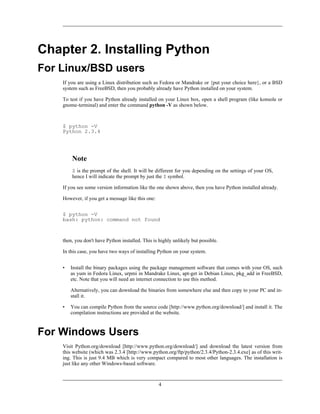 Swaroop c h a byte of python | PDF