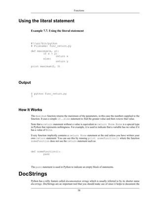 Swaroop c h a byte of python | PDF
