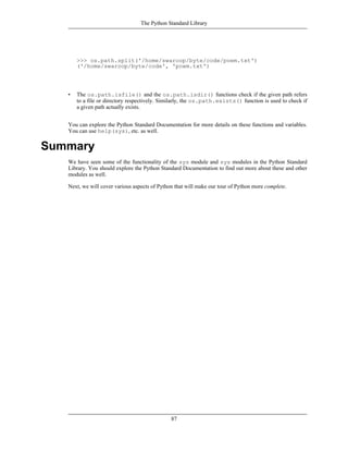 Swaroop c h a byte of python | PDF