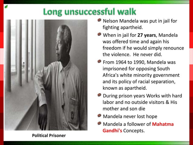 Turning A New Leaf in Nelson Mandela life | PPTX