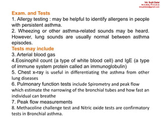 Tamaka Swasa (Bronchial Asthma): Aetioology & Management | PPTX