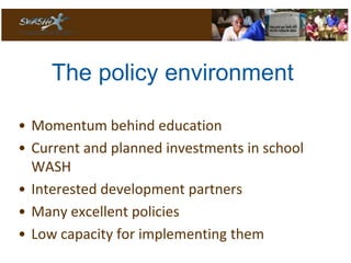 Presentation on SWASH+ and comprehensive school health | PPTX