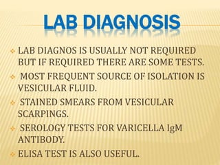 CHICKEN POX DISESES | PPTX