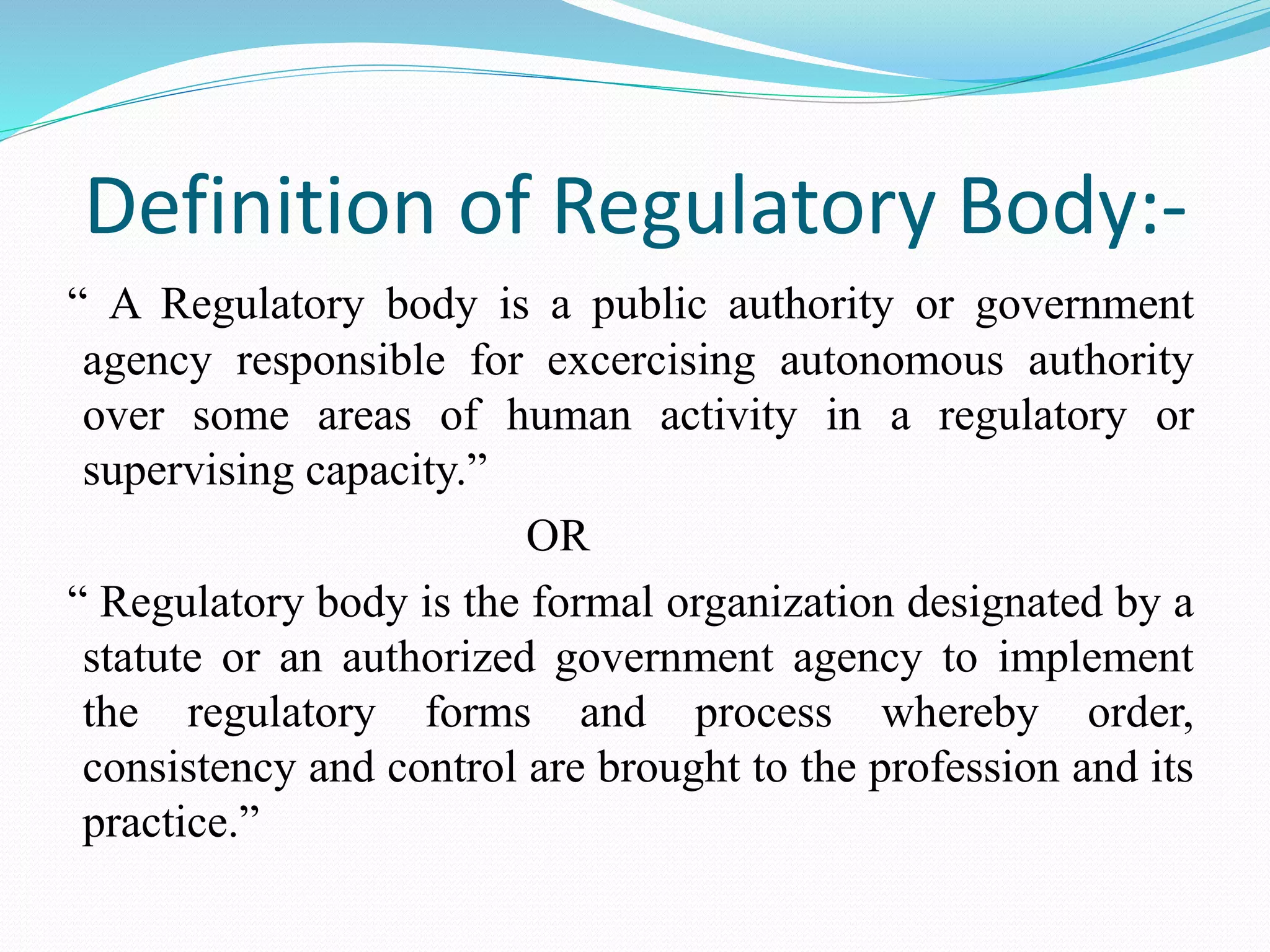 Professional and Regulating Body in Nursing | PPTX