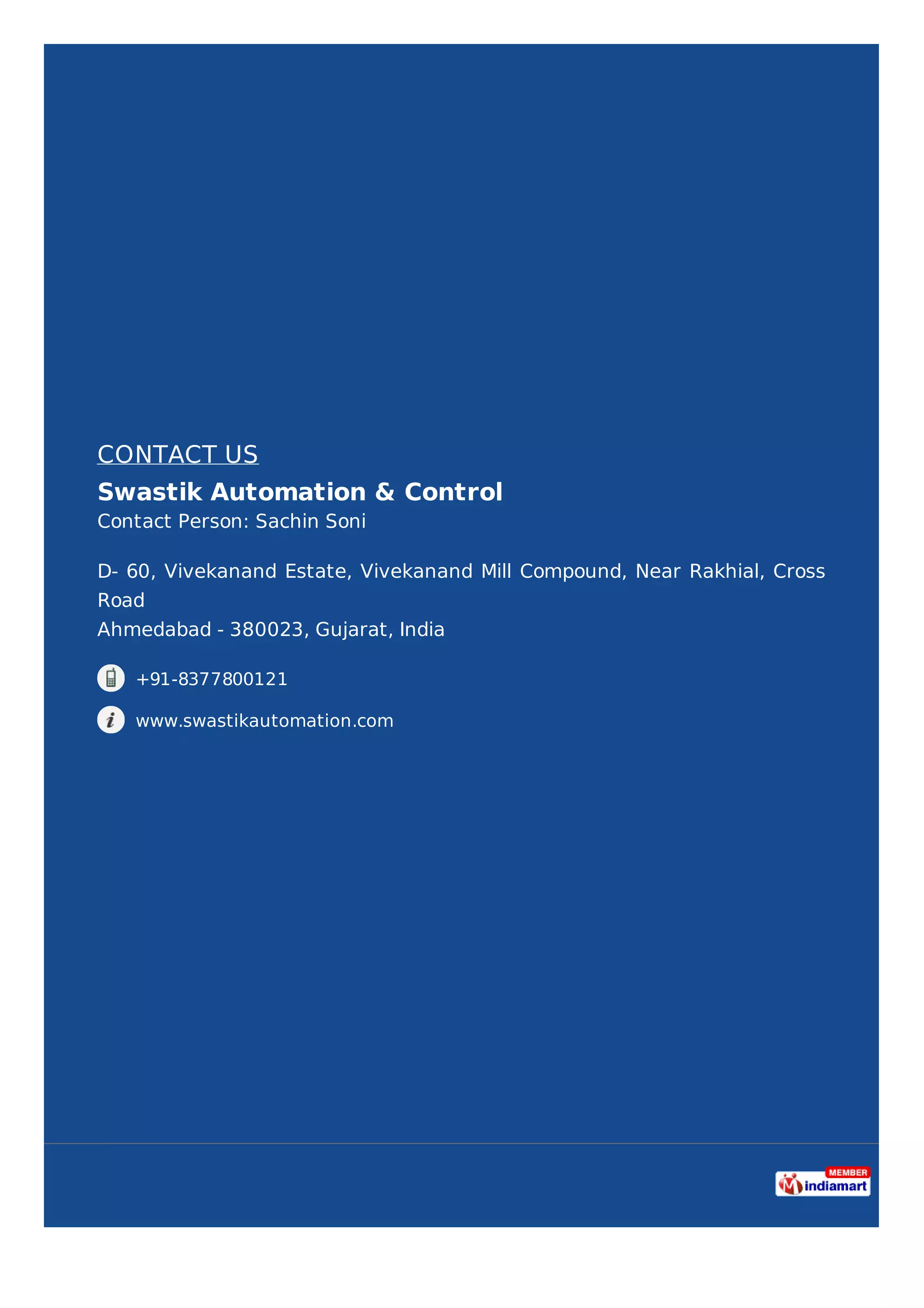 Swastik automation-control | PDF
