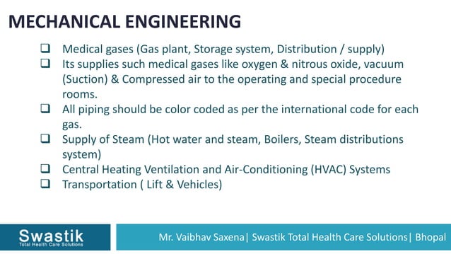 Engineering Services in Hospital | PPTX