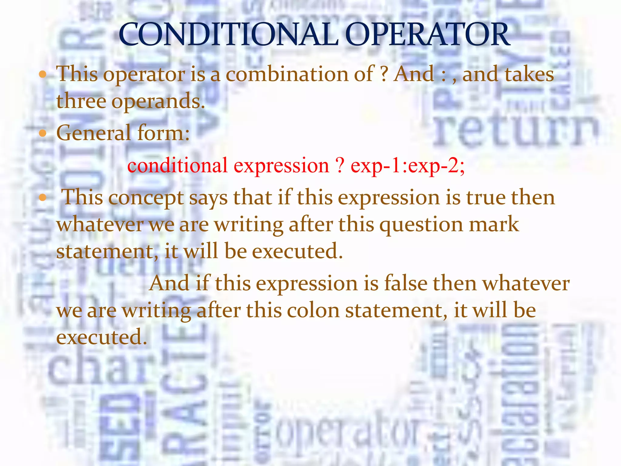 Decision Making Statement in C ppt | PPTX