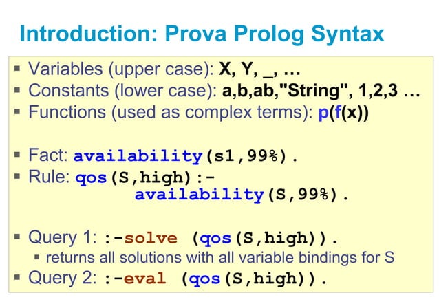 Tutorial - Introduction to Rule Technologies and Systems | PPT