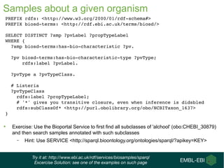 BioSamples Database Linked Data, SWAT4LS Tutorial | PDF