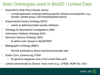 BioSamples Database Linked Data, SWAT4LS Tutorial | PDF