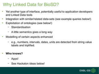 BioSamples Database Linked Data, SWAT4LS Tutorial | PDF