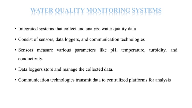 water's Quality measurement systems.pptx