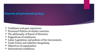Personal policy and human rights management | PPTX