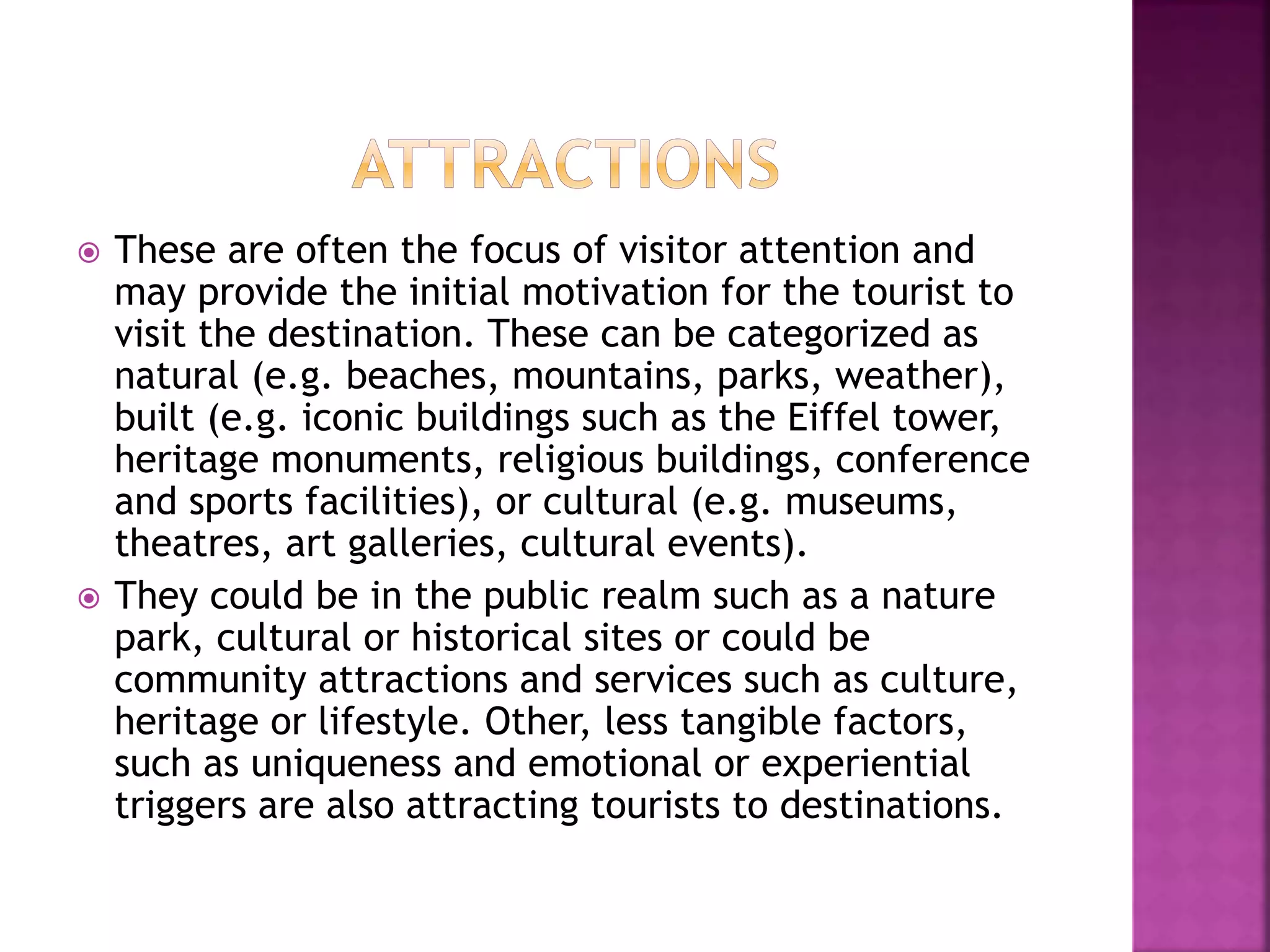 tourism destination | PPTX