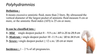Amniotic Fluid Levels Chart