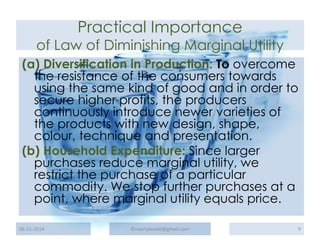 law of diminishing marginal returns | PPT