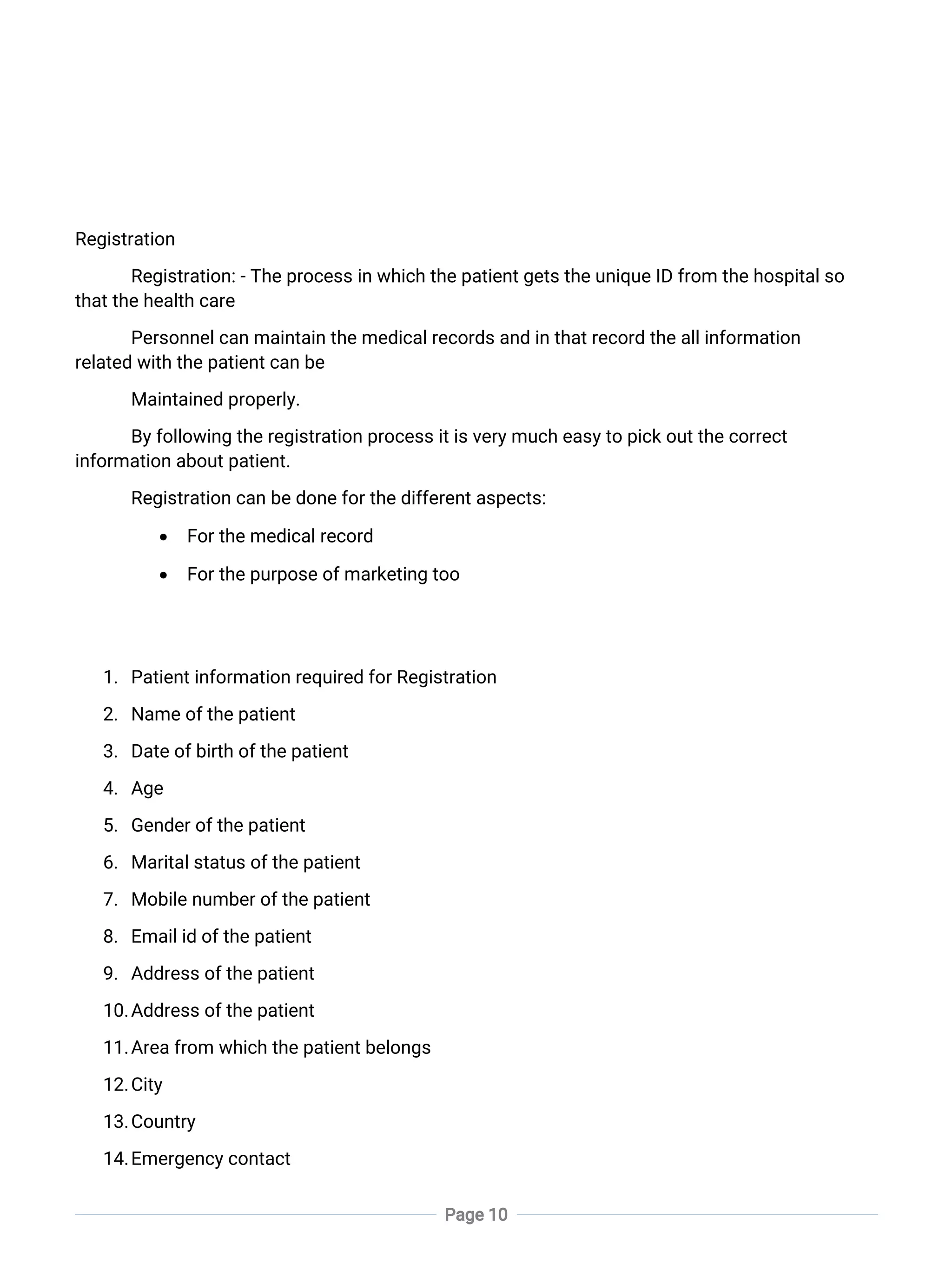 project on opd department | PDF