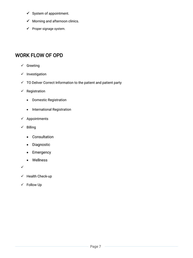 project on opd department | PDF | Healthcare Industry | Industries