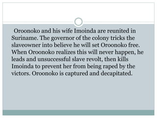 Oroonoko | PPT | Free Download