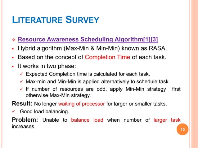 Task scheduling Survey in Cloud Computing | PPTX | Cloud Computing | Internet
