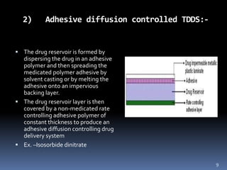Formulation and evaluation of transdermal delivery system | PPTX