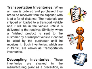 Inventory control | PPTX