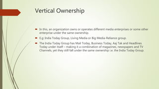 ownership patterns in media | PPTX