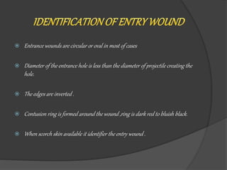 Firearm injuries | PPTX | Arms & Ammunition | Sensitive Topics