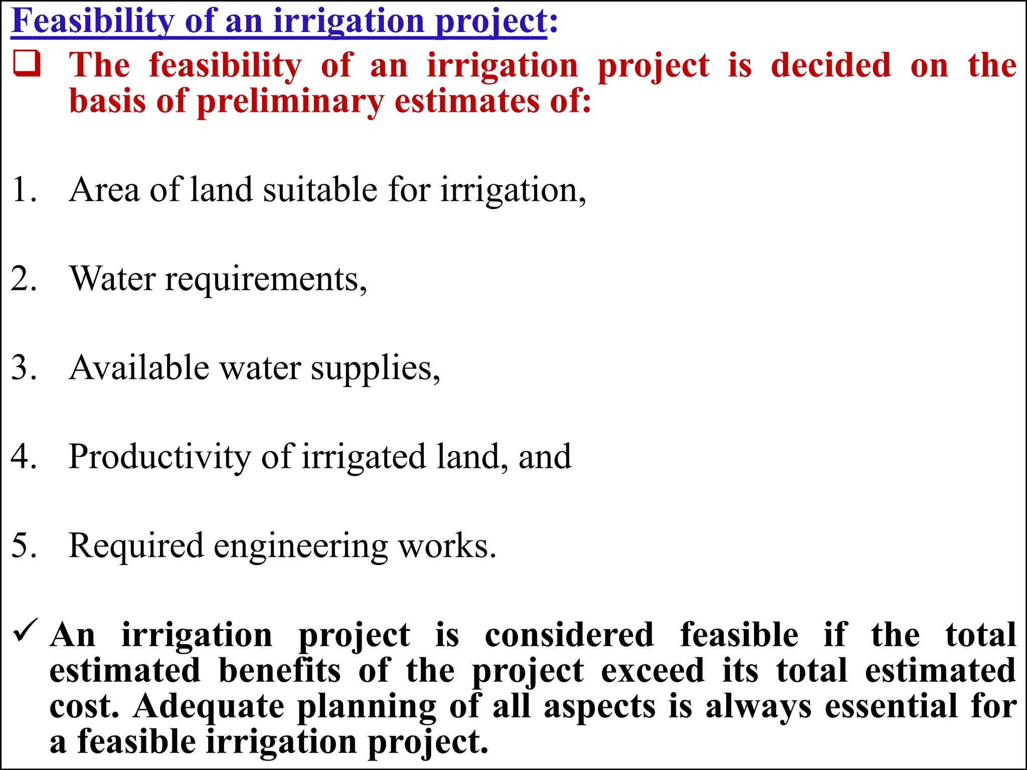 Advance in irrigation management, irrigation project | PPTX