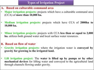 Advance in irrigation management, irrigation project | PPTX