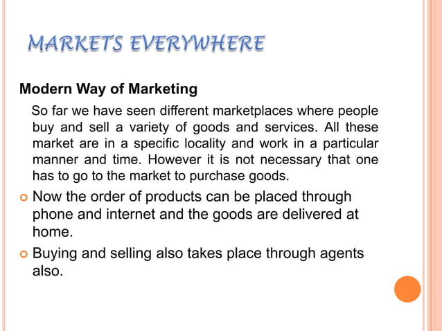 Markets Around Us | PPTX