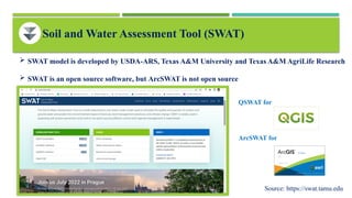 hydro logical modelling using Soil and water assessment toll | PPTX