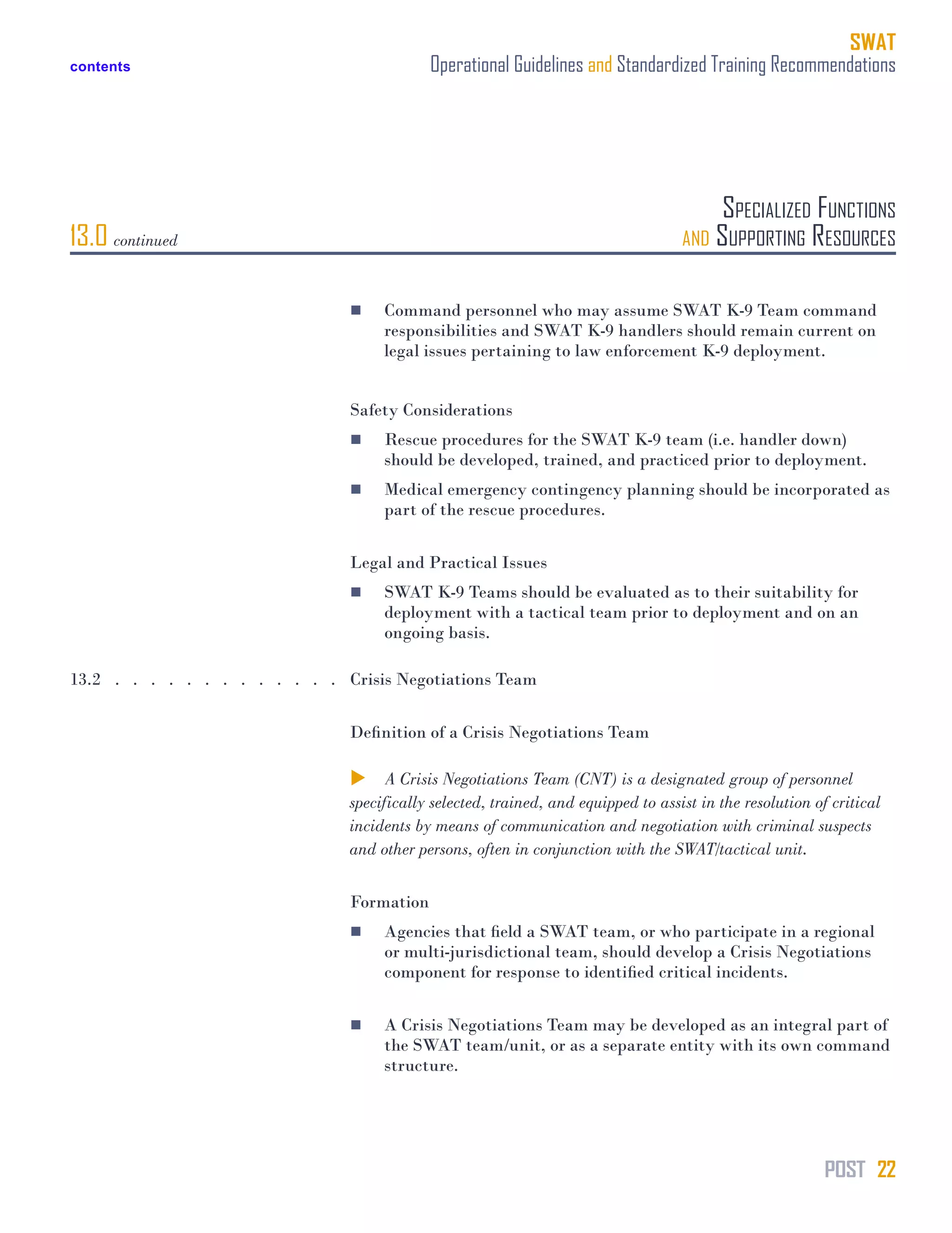 Swat Training Manual | PDF