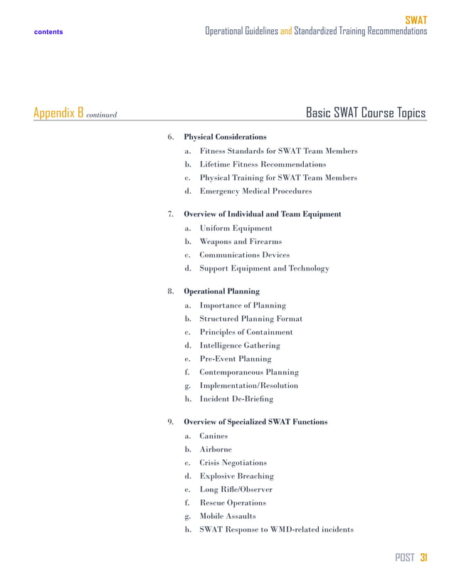 Swat Training Manual | PDF