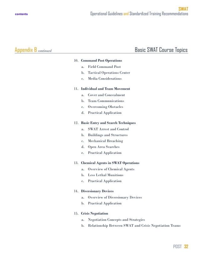Swat Training Manual | PDF