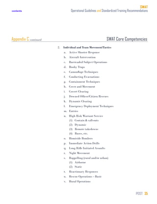 Swat Training Manual | PDF