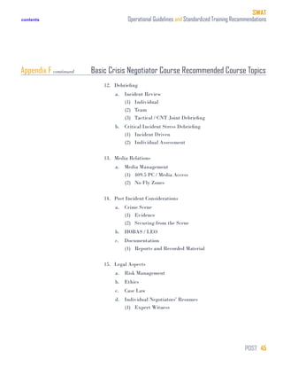 Swat Training Manual | PDF