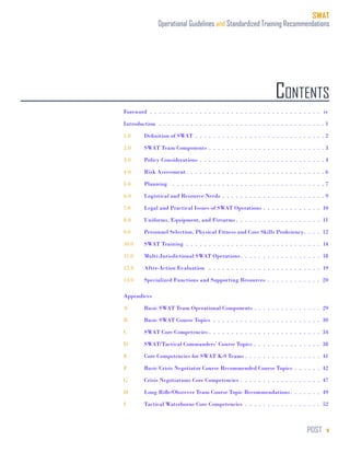 Swat Training Manual | PDF