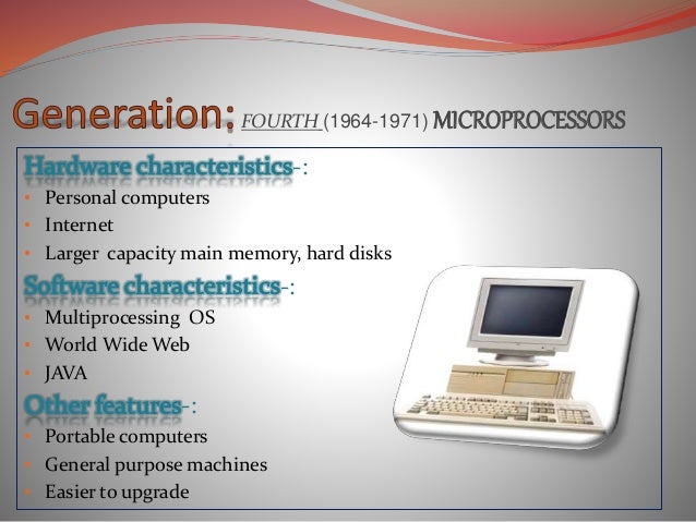 SEVERAL GENERATIONS OF COMPUTER.