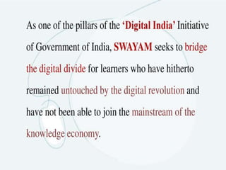 Swayam | PPT