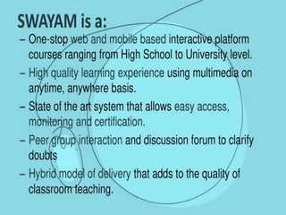 Swayam | PPT