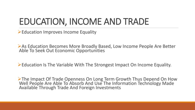 Education &economic Development | PPTX | Education industry | Industries