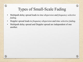 Small-Scale Fading and Multipath | PPT