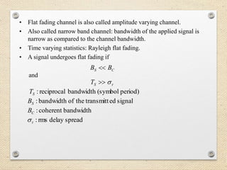 Small-Scale Fading and Multipath | PPT