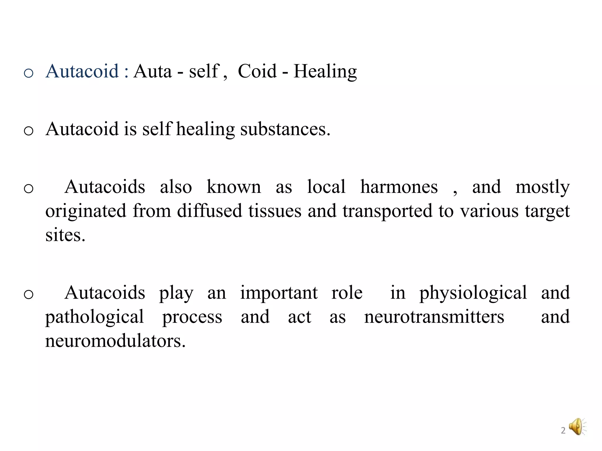 opioid autocoids | PPTX
